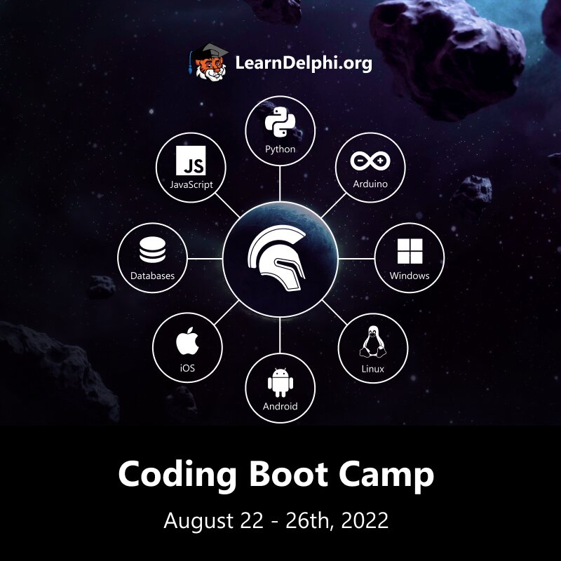 Coding Boot Camp 2022 Resources Learn Delphi