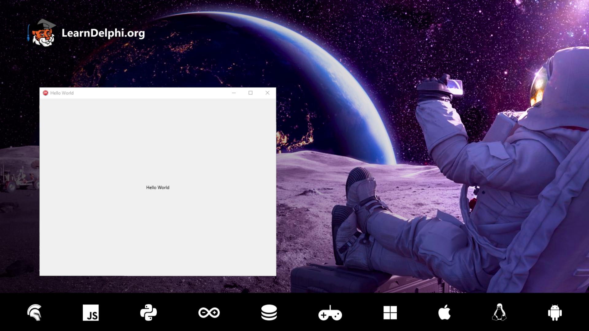 Most Basic Cross-Platform Hello World App
