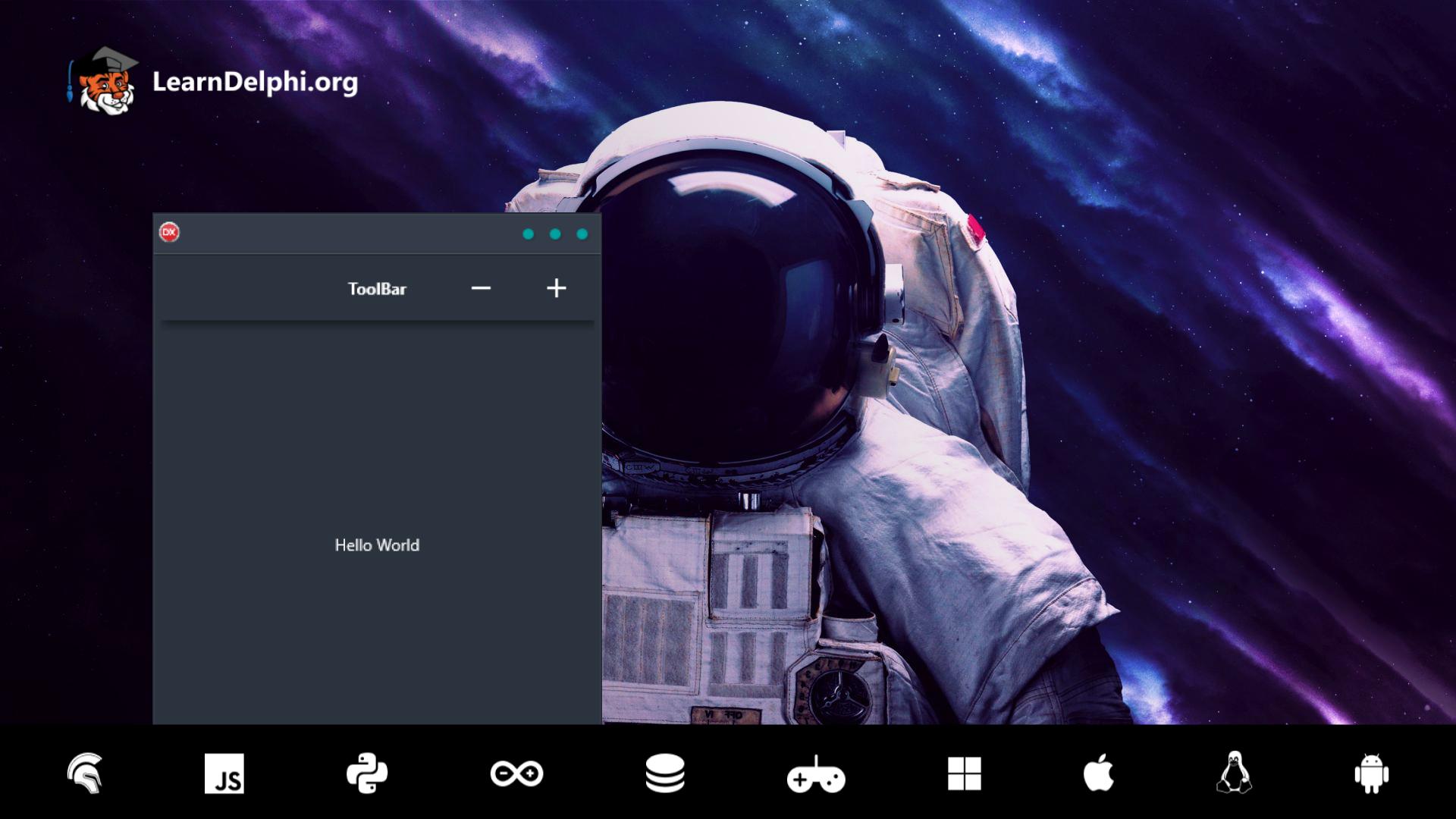 Cross-Platform ToolBar Demo For Android And iOS