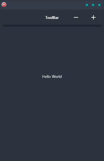 Cross Platform Toolbar Demo For Android And Ios