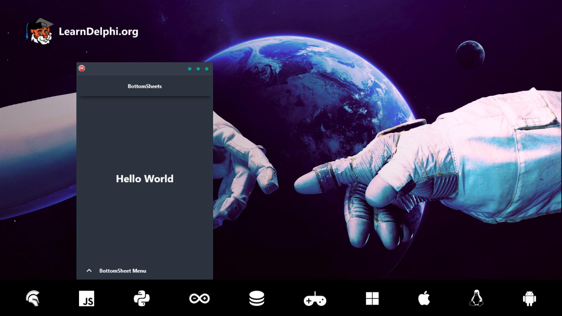Cross-Platform Example: Bottom Sheet Demo