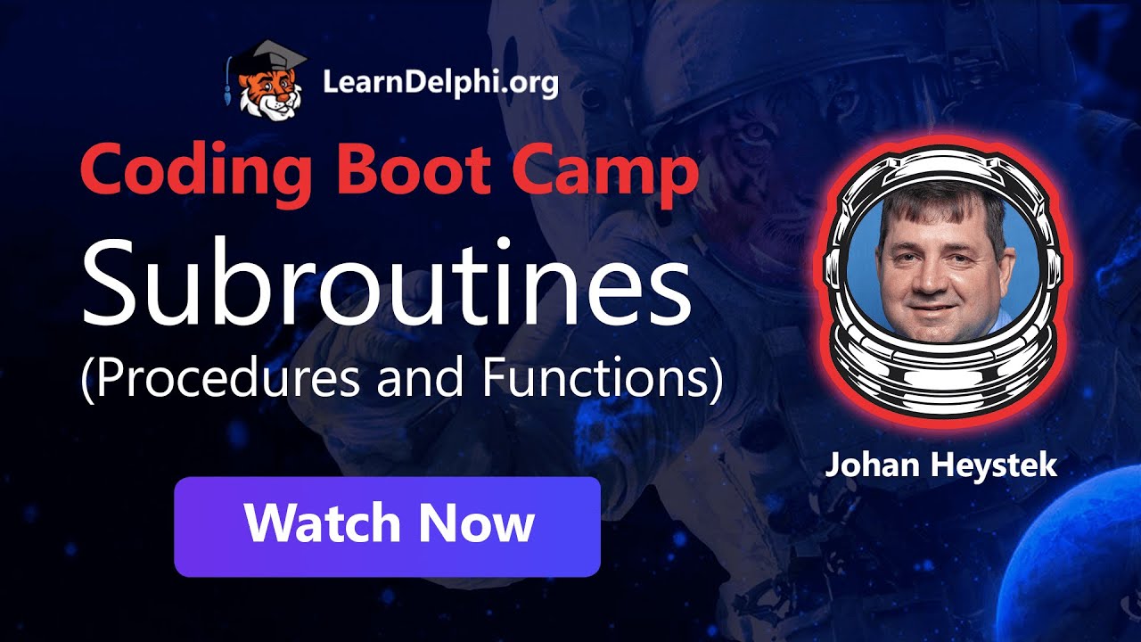 An Introduction To Subroutines In Delphi